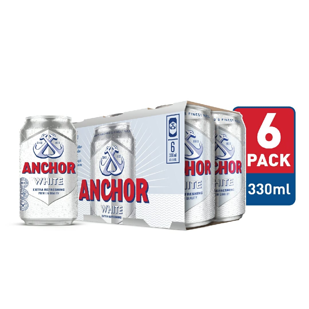 Anchor White NCP Can 330ml Pack/6Cans | S Liquor