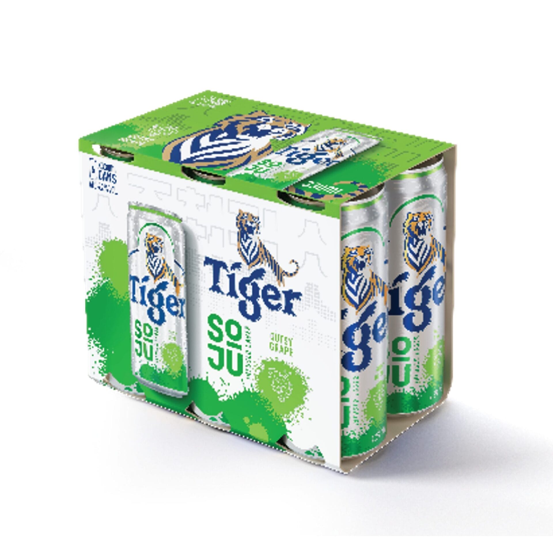 Tiger Soju Case Gutsy Grape 330ml Pack/6Cans | S Liquor